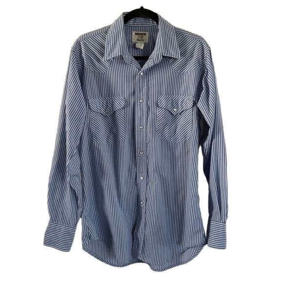 Ruddock Shirts | Shirts | Vintage Ruddock Shirts Blue Stripes Western ...
